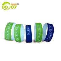 China Custom Tyvek Wristband 250x25mm for Festival Events with Monochrome or Color Printing for sale