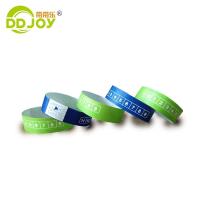 China Custom Tyvek Wristband 250x25mm for Festival Events with Monochrome or Color Printing for sale