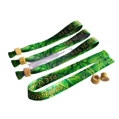 China Custom Satin Fabric RFID Wristbands for Events Festivals with Logo Printing 350mm for sale