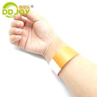 China Tyvek Wristbands 3/4 Inch 250x19mm Paper Bracelet for Event Entry Ticket Security for sale