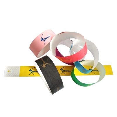 China Custom Tyvek Paper Wristbands 250mm Waterproof Disposable for Events Party for sale