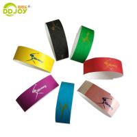 China Custom Printed Tyvek Wristband 250x19mm Waterproof Event Party Wristband TYK1056D for sale