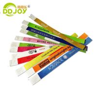 China Custom Tyvek Wristbands 250x25mm Self Adhesive Event Admission with Logo Printing for sale