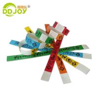 China Custom Tyvek Wristbands 250x25mm Self Adhesive Event Admission with Logo Printing for sale