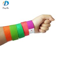 China Custom Tyvek Wristband 250x19mm for Events Festival Gifts Durable Paper Band for sale