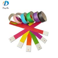 China Custom Tyvek Wristband 250x19mm for Events Festival Gifts Durable Paper Band for sale