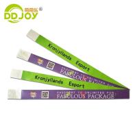 China Custom Waterproof Tyvek Wristbands 250x25mm for Festivals and Parties Solid Color for sale