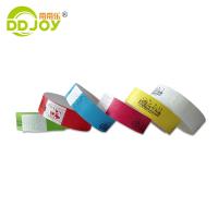 China Custom Waterproof Tyvek Wristbands 250x25mm for Festivals and Parties Solid Color for sale