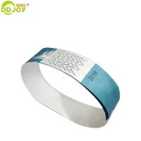 China Printing As Request Target End User Adjustable Tyvek Paper Wristband with Serial Number for sale