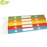 China Tyvek Wristbands for Events 250x19mm Waterproof Festival Paper Bracelets for sale