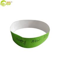 China Tyvek Wristbands for Events 250x19mm Waterproof Festival Paper Bracelets for sale