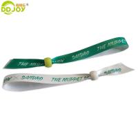 China Custom Sublimated Satin Ribbon Wristbands 350x15mm for Festival Promotional Gifts for sale