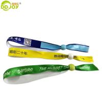 China Custom Sublimated Satin Ribbon Wristbands 350x15mm for Festival Promotional Gifts for sale