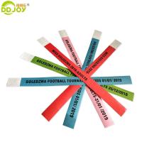 China Tyvek Paper Wristbands 250x19mm Waterproof Event Bracelets for Festivals Customizable for sale