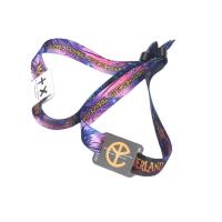 China Custom Polyester Woven Wristbands 350x15mm Sublimation Printable for Events Parties for sale