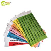 China Custom Printed Tyvek Wristbands 250x19mm Waterproof Event Wristband for Parties for sale