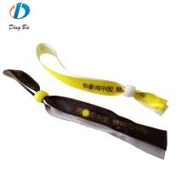 China Custom Polyester Woven Wristbands 350x15mm for Festival Guest Staff Access Control for sale