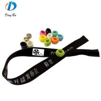 China Custom Polyester Woven Wristbands 350x15mm for Festival Guest Staff Access Control for sale