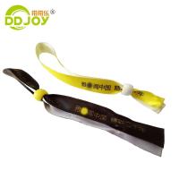 China Custom Printed RFID Wristbands Orange Satin Fabric 350mm x 15mm for Event Branding Access Control for sale