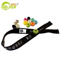 China Custom Printed RFID Wristbands Orange Satin Fabric 350mm x 15mm for Event Branding Access Control for sale