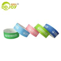 China DDJOY Custom Tyvek Wristbands 3/4 Inch Unisex Party Accessory Durable Event Band for sale