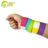 China DDJOY Custom Tyvek Wristbands 3/4 Inch Unisex Party Accessory Durable Event Band for sale
