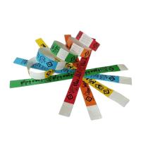 China Custom Tyvek Wristbands 250x25mm for Events with Logo Printing Unisex for sale