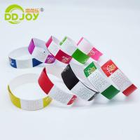 China Custom Tyvek Wristbands 250x25mm One Color Printing for Events Parties for sale