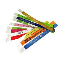 China Custom Tyvek Wristbands 250x25mm for Events Fast DHL FEDEX UPS Shipping for sale