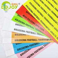 China Custom Tyvek Wristbands 250x25mm for Events Fast DHL FEDEX UPS Shipping for sale