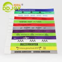 China Custom Tyvek Wristbands 250x25mm for Events Fast DHL FEDEX UPS Shipping for sale