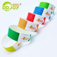 China Custom Tyvek Wristband 250x25mm with Varnishing Finish and Label Printing for Events for sale