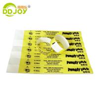 China Custom Tyvek Wristband 250x25mm with Varnishing Finish and Label Printing for Events for sale