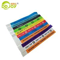 China Custom Tyvek Disposable Wristbands 250x25mm 1 Inch for Events with Logo Printing for sale