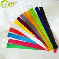 China Custom Tyvek Disposable Wristbands 250x25mm 1 Inch for Events with Logo Printing for sale
