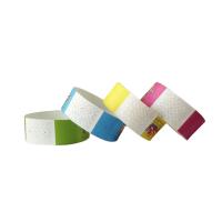 China Custom Printed Tyvek Wristband 250x25mm Waterproof for Concert Party Event for sale