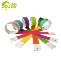 China Custom Printed Tyvek Wristband 250x25mm Waterproof for Concert Party Event for sale