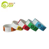 China Tyvek Paper Identification Wristbands 250x25mm Waterproof Tear-Resistant for Events for sale