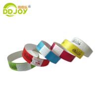 China Custom Tyvek Wristband 250x25mm Waterproof Event Bracelet for Parties and Festivals for sale