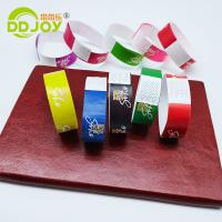 China Custom Tyvek Paper Wristband 250x25mm Waterproof Event ID Bracelet for Events for sale