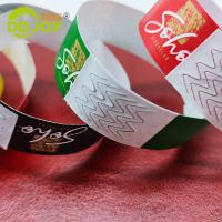 China Custom Tyvek Paper Wristband 250x25mm Waterproof Event ID Bracelet for Events for sale