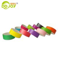 China Custom Red Tyvek Paper Wristbands 1 Inch 250x25mm for Events with Logo Printing for sale