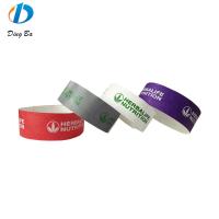 China Custom Tyvek Wristbands 250x25mm for Events Festivals Park Club Party Durable for sale