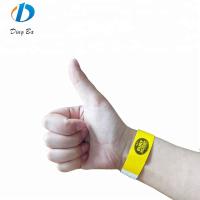 China 1 Inch Tyvek Wristband 250x25mm Solid Color Custom Logo DuPont Paper Bracelet for sale