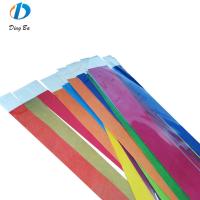 China 1 Inch Tyvek Wristband 250x25mm Solid Color Custom Logo DuPont Paper Bracelet for sale