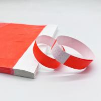 China Tyvek Paper Wristbands 250x19mm Classic Style for Events Festivals One Time Use for sale