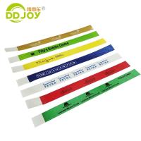 China Tyvek Paper Wristbands 250x19mm Classic Style for Events Festivals One Time Use for sale