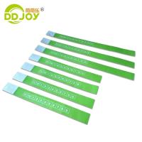 China Tyvek Paper Wristbands 250x19mm Classic Style for Events Festivals One Time Use for sale