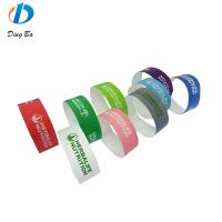 China Wholesale Waterproof Disposable Tyvek Paper Event Wristbands 250x25mm 15 Colors for sale