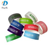 China Wholesale Waterproof Disposable Tyvek Paper Event Wristbands 250x25mm 15 Colors for sale